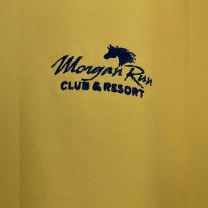 Shirts | Footjoy Polo Mens L Yellow Morgan Run Club Resort Short Sleeve ...